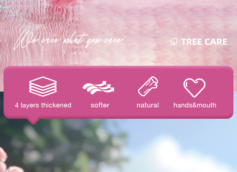 Pink Blooming Flowers tissue 【1/2/3/4 packs】hanging pull down soft ...
