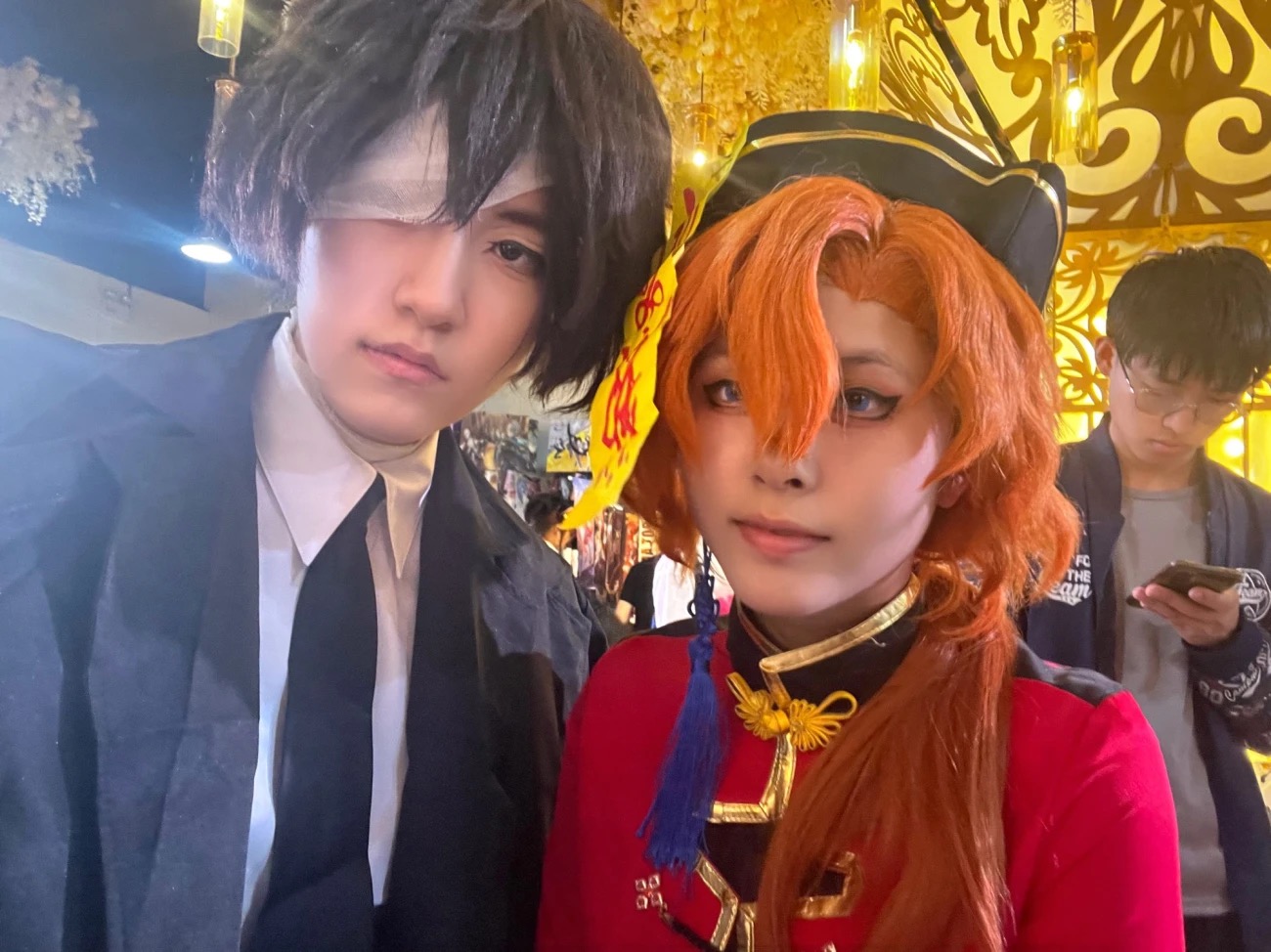 Dazai Osamu Cosplay Costume, Trench Black, Jacket, Pants, Gloves ...