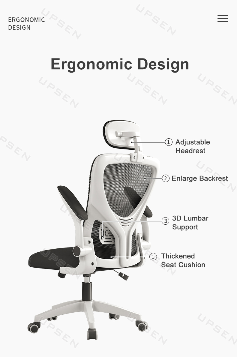 Korean Ergonomics Chair Office chair Mesh Office Chair Computer Chair ...