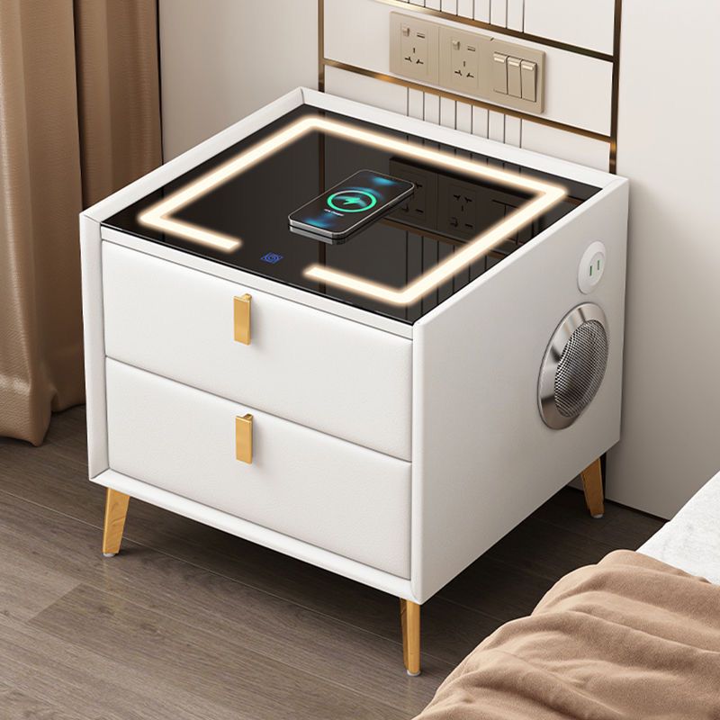 Smart Bedside Table With Drawer Smart Wireless Charge Small Side Table ...