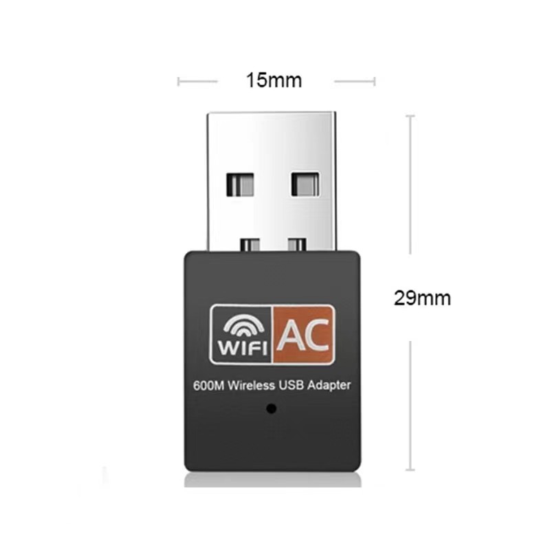 600Mbps Dual Band USB WiFi Adapter with 2.4G 5GHz Antenna Wireless ...