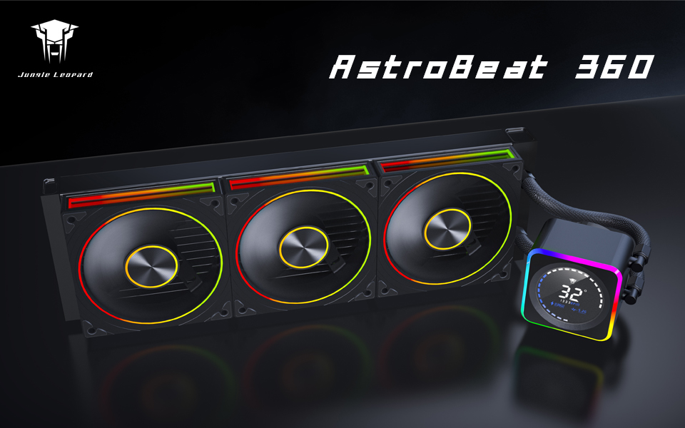 Jungle Leopard AstroBeat Digital CPU Aio Cooler 240mm 360mm 5V 3PIN ARGB Mobo Sync CPU Liquid ...