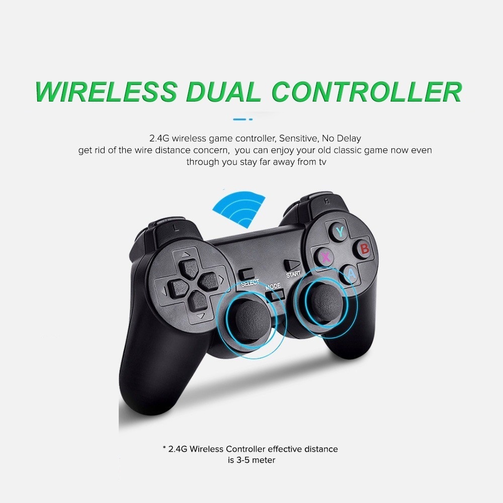 8H Delivery 4K Video Game Console Classic Double Gamepad Support ...