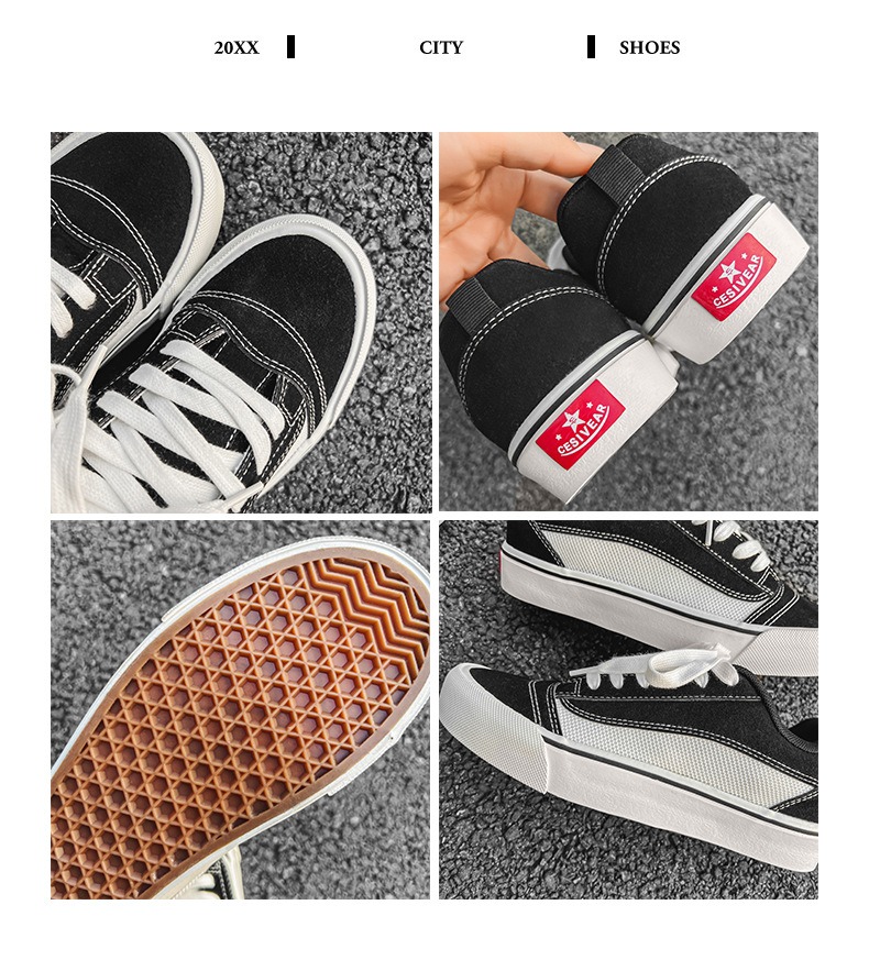 Retro bread shoes couple classic shoes wine red shoes men casual shoes Unisex Sneakers Low Cut ...