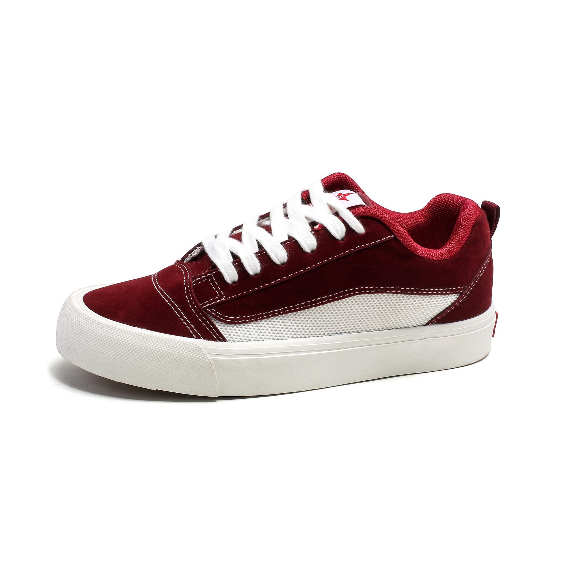 Retro bread shoes couple classic shoes wine red shoes men casual shoes ...