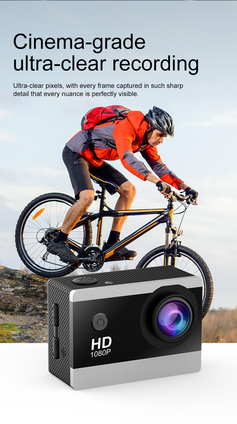Action Camera Motorcycle riding DV1080P HD Underwater Video Recording ...