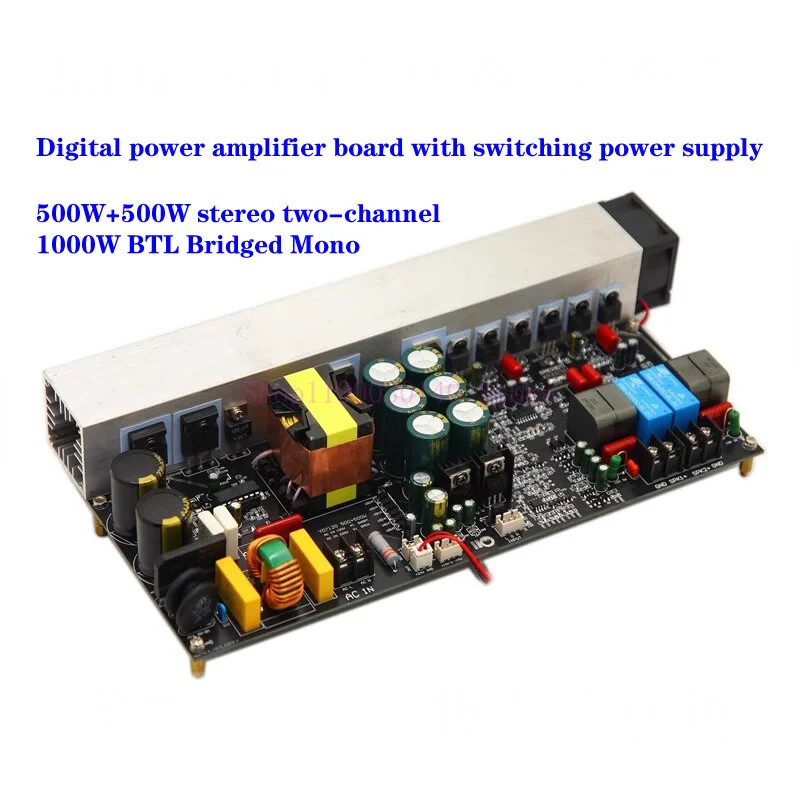 New High-power Class D digital amplifier board YD1000W, two-channel ...