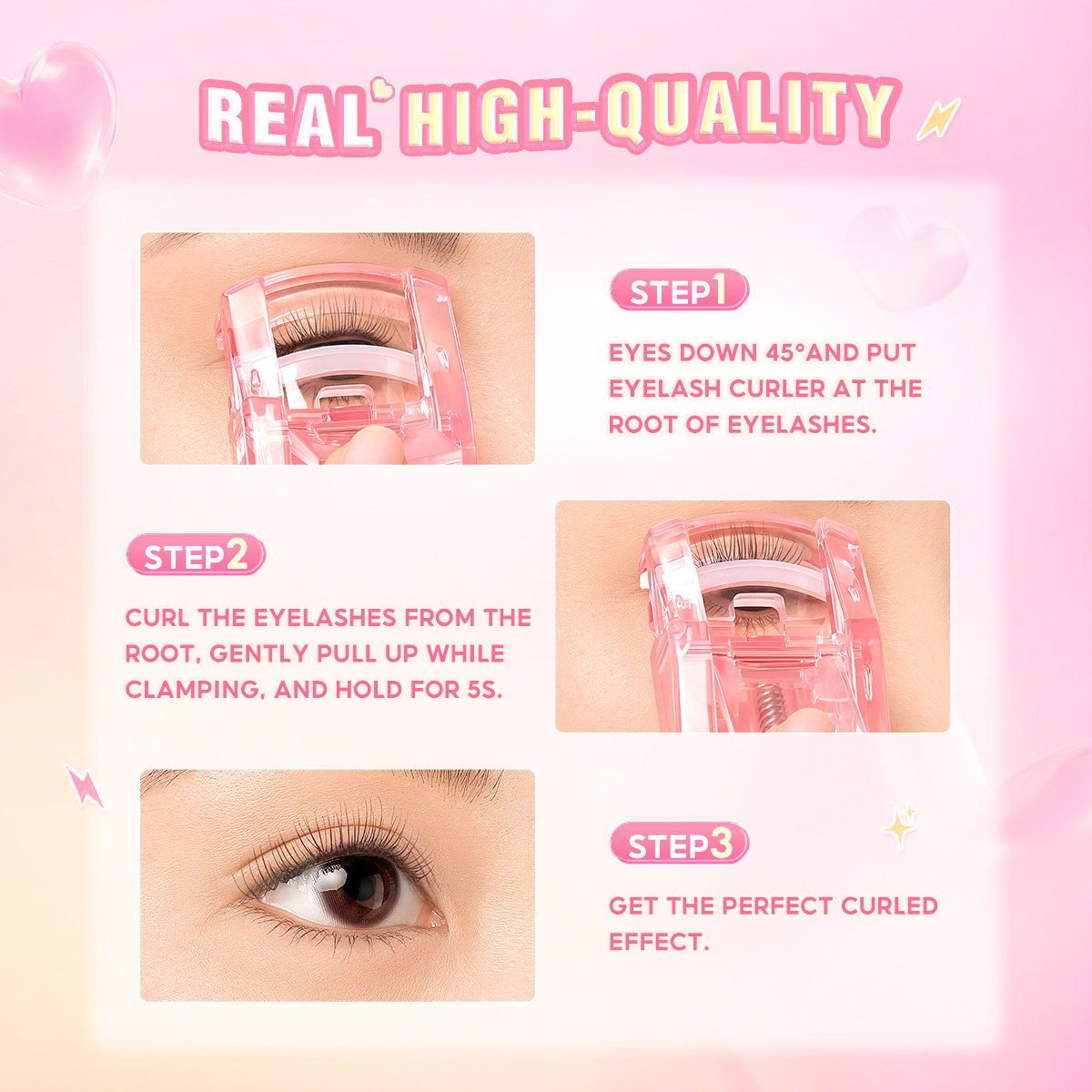 PINKFLASH Portable Eyelash Curler Beginner-friendly #DollyCurl | Shopee ...