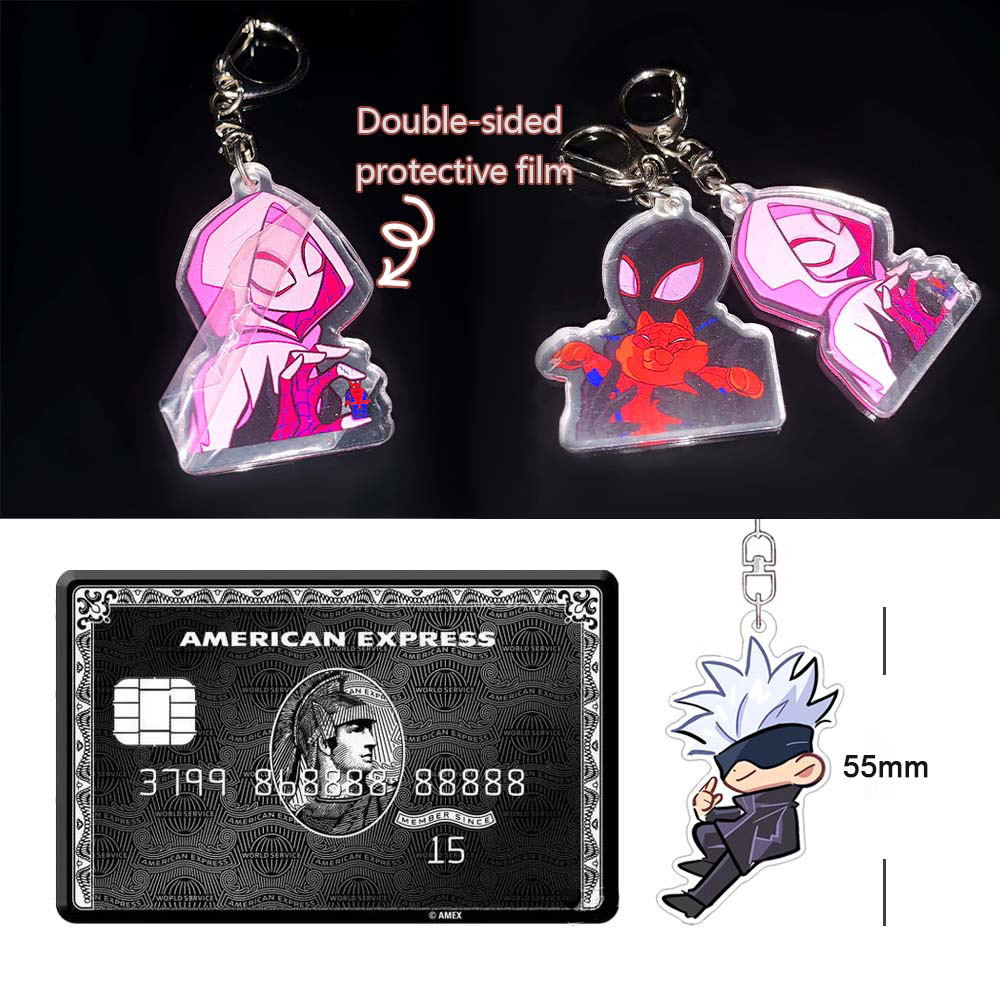 55mm Acrylic Keychain Demon Slayer Tanjirou Nezuko Carton Anime ...
