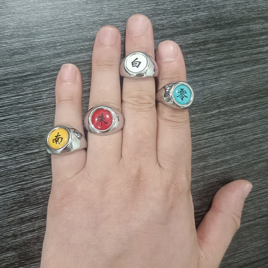 Naruto Alloy Ring Hokage Ninja Akatsuki Ring Cosplay Uchiha Itachi Ring ...