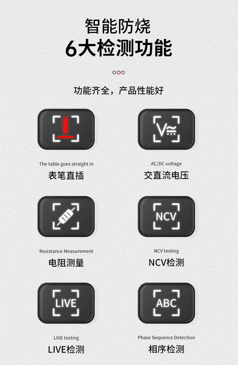 [DELIXI] Delixi Mini Multimeter Smart Ammeter NCV Measurement Upgraded ...