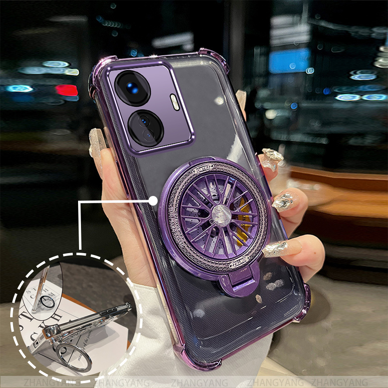 Case For Realme C55 Four corner anti drop electroplated phone case ...