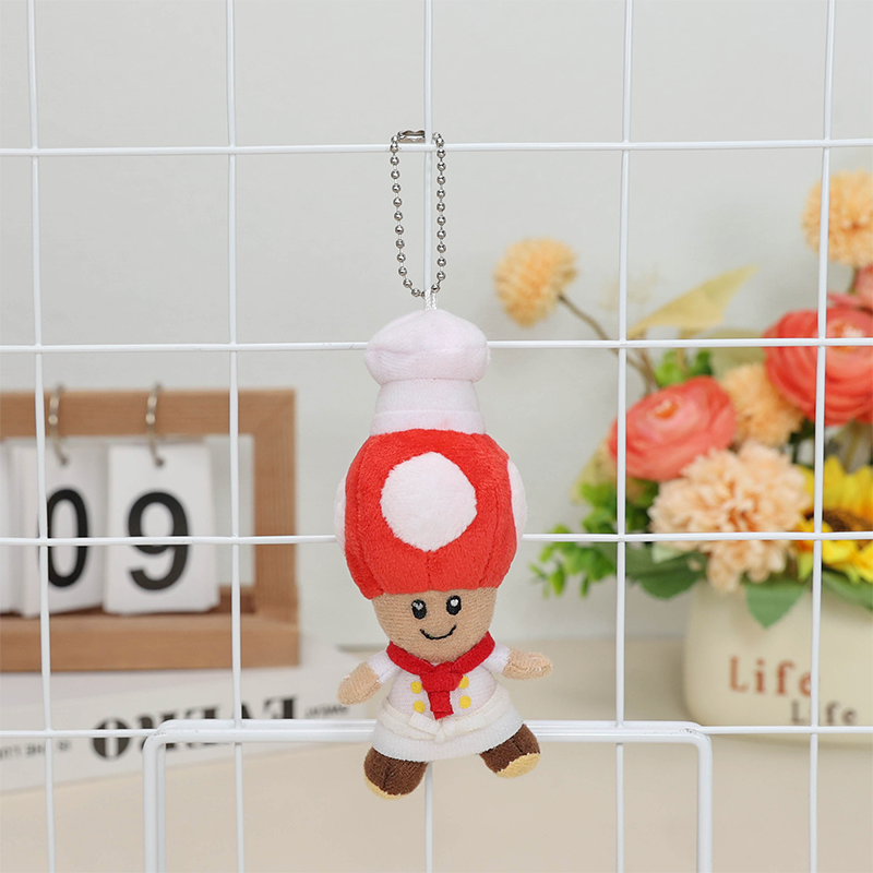 9 Style Game Super Mario Bros. Plush Toys Key Chain Yoshi Red Koopa ...