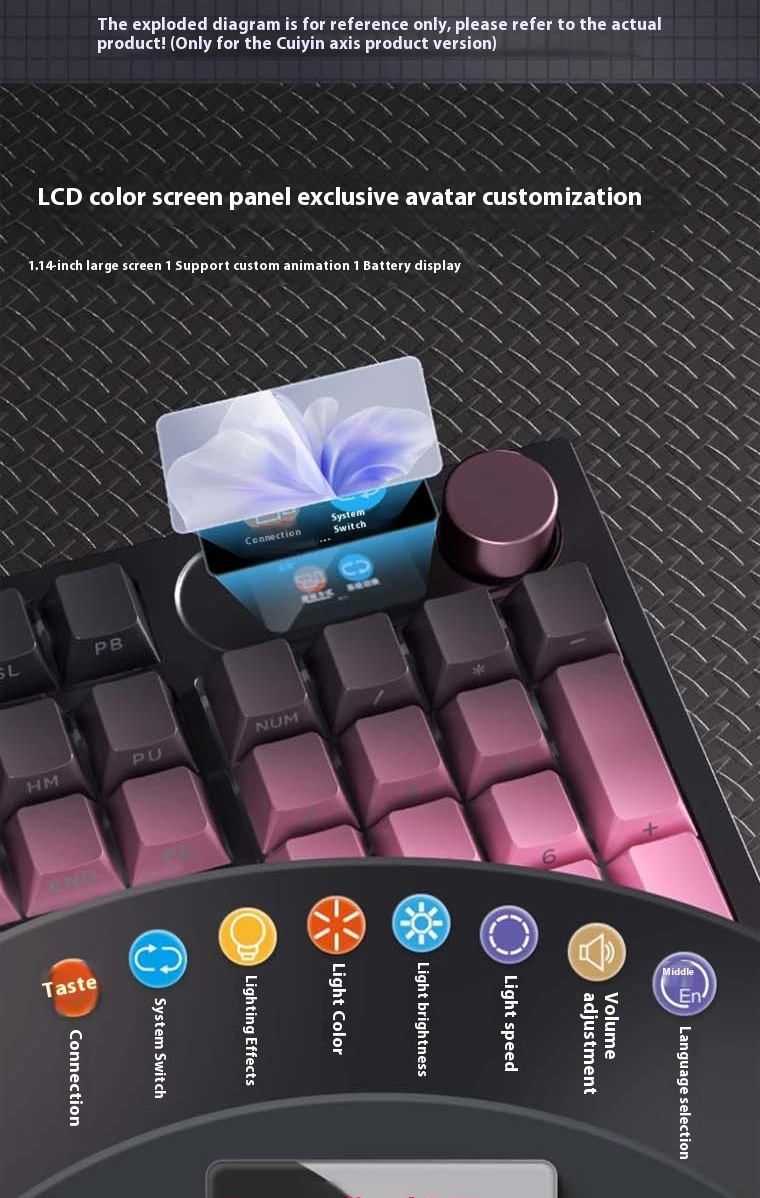 LANGTU LT104 customized mechanical keyboard three mode wireless ...