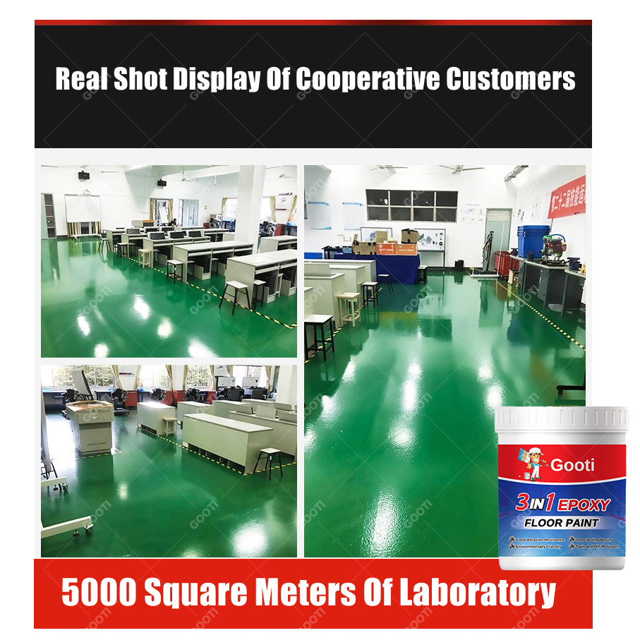 3 In 1 Epoxy Floor Paint 1000G With Brush Wear Resistant Waterproof ...