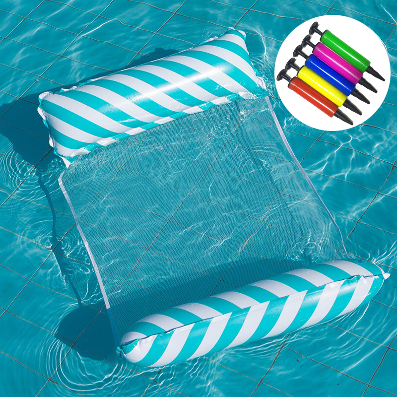 Floating Water Hammock Inflatable Floating Bed Pool Party Toy Chair ...