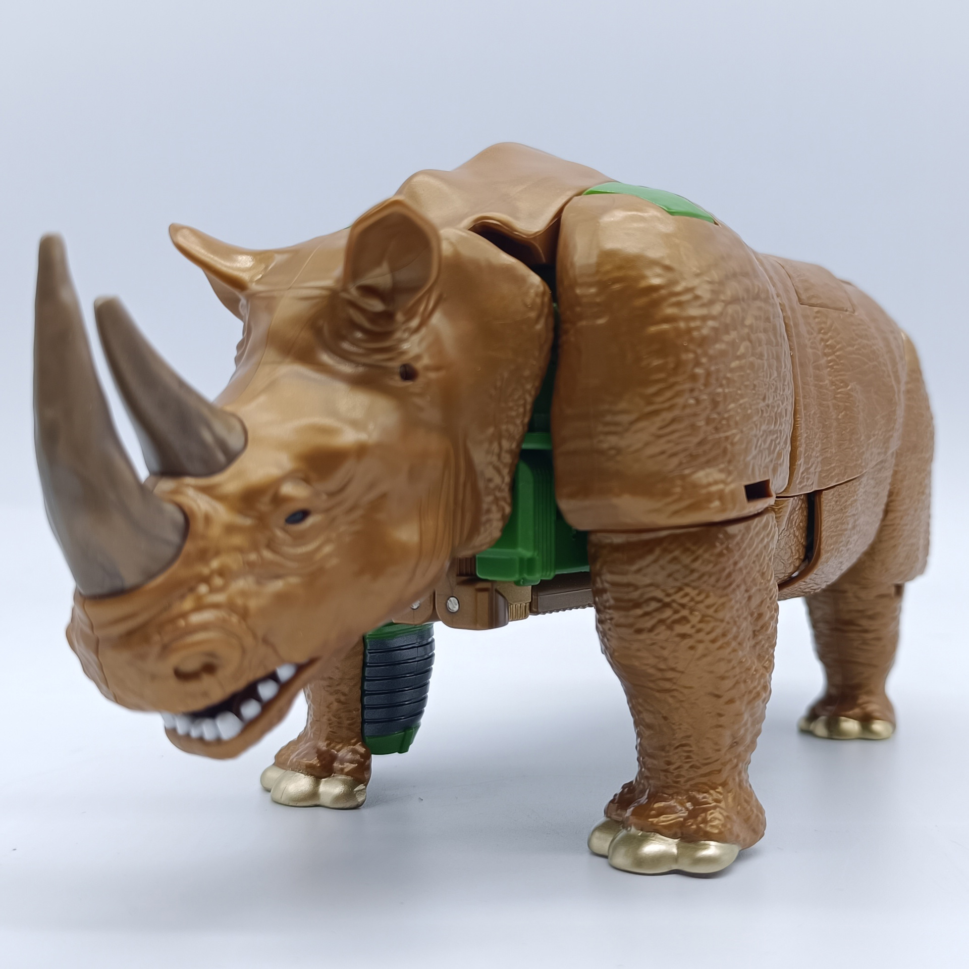 RW-01 Rhino Warrior Kingdom Beast Transformation Rhinox Figure Toys ...