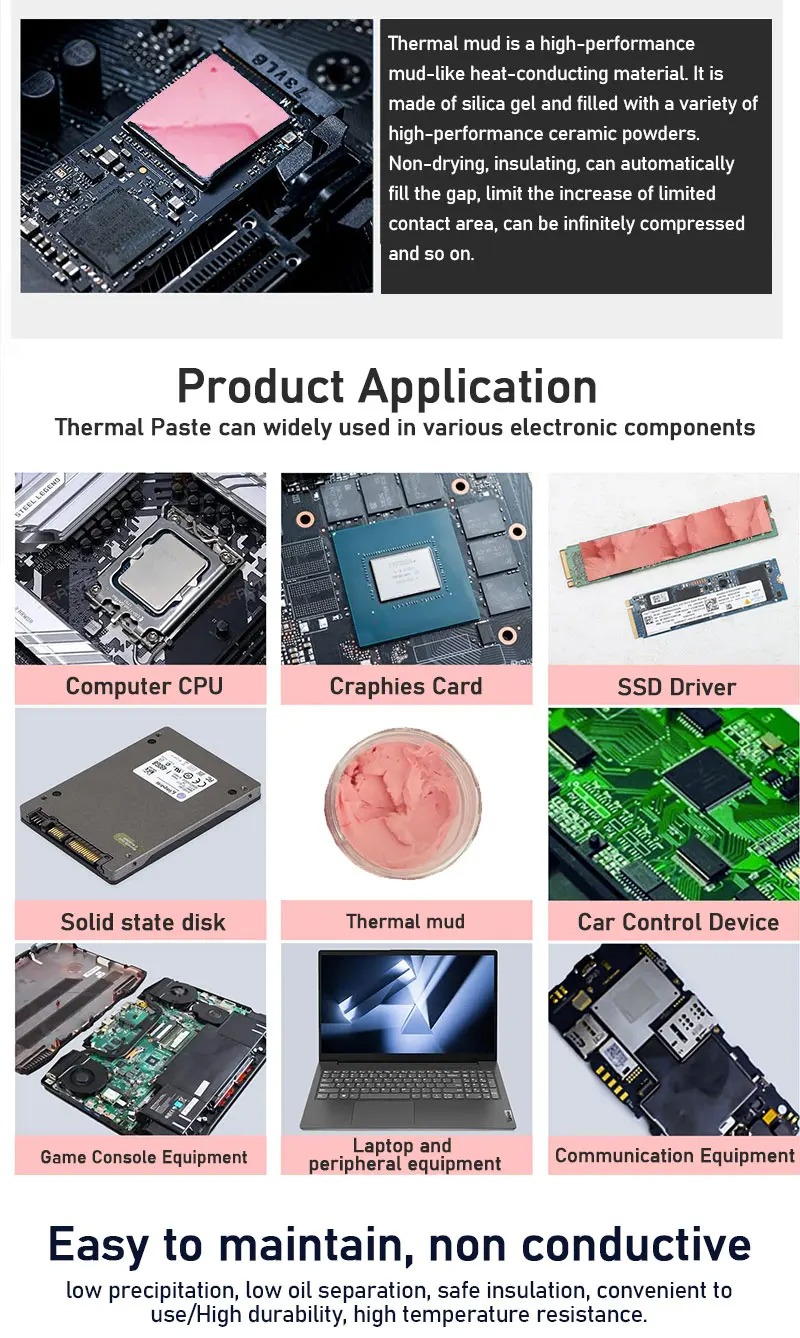 UPSIREN Thermal Putty UTP-8 For VGA GPU IC Processor Rapid Cooling ...