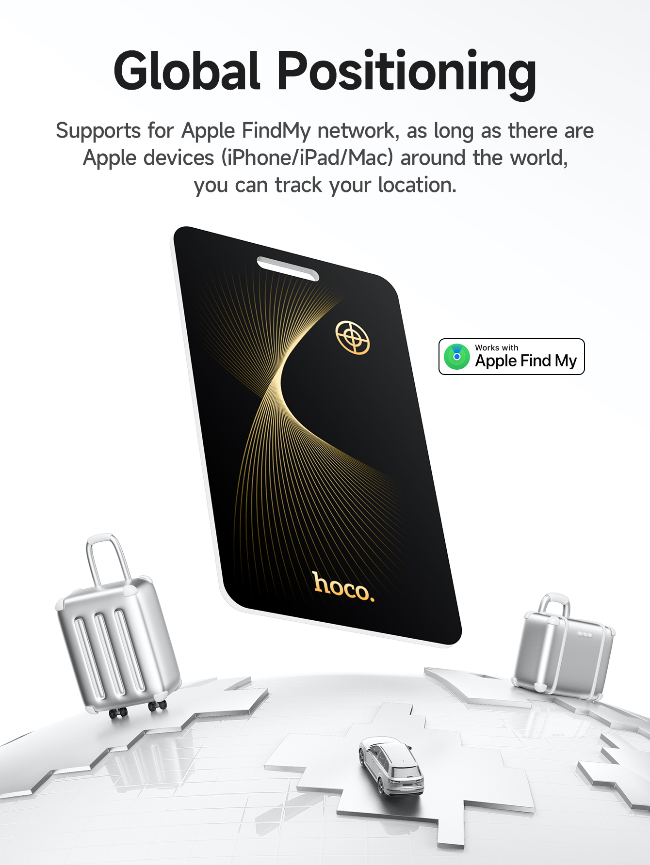 [in stock] HOCO 100% Original E92 Card Type Wireless Smart Positioning ...