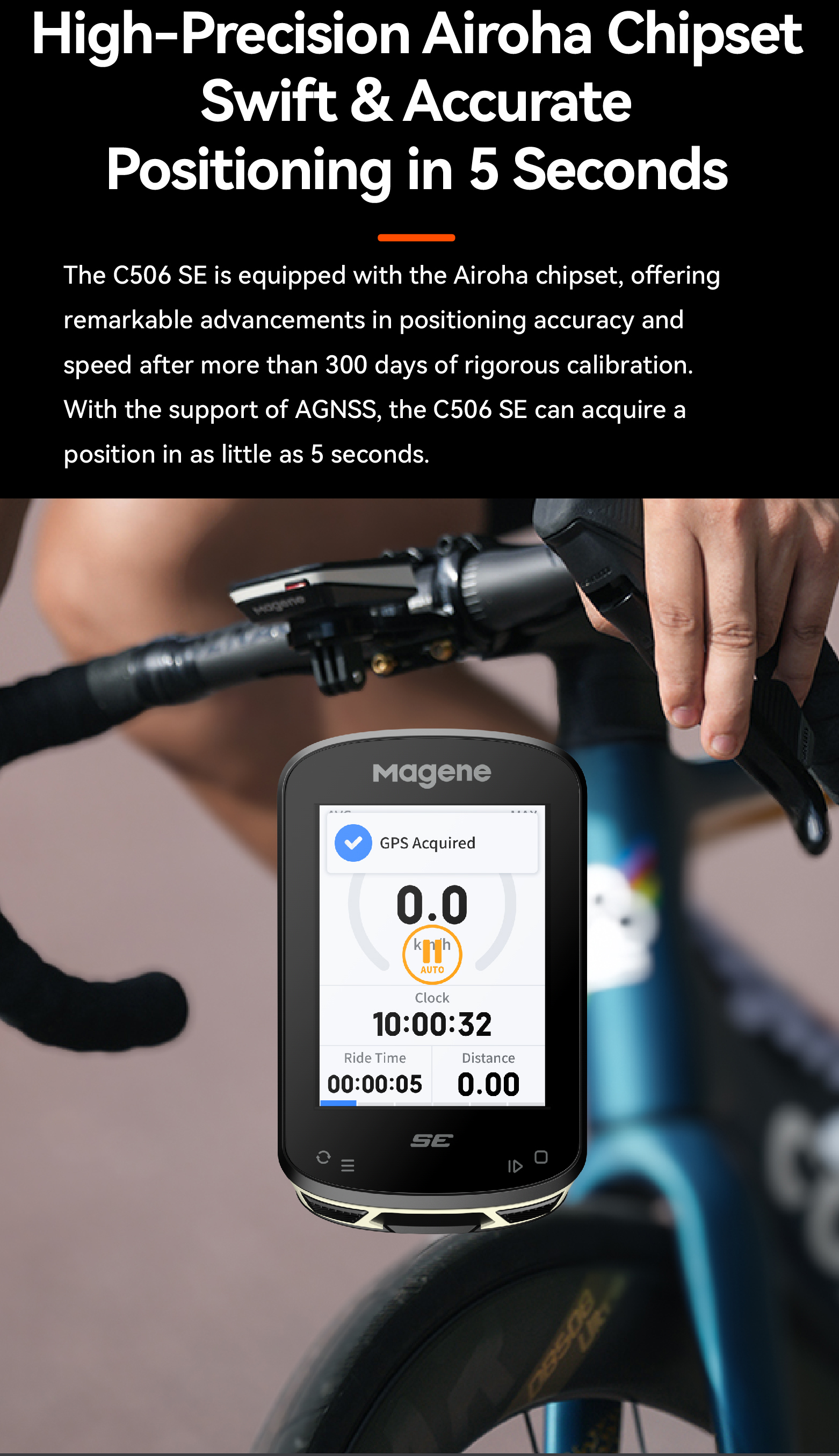 Magene C506SE Smart GPS Bike Computer Speedometer 2.4inch WiFi ...