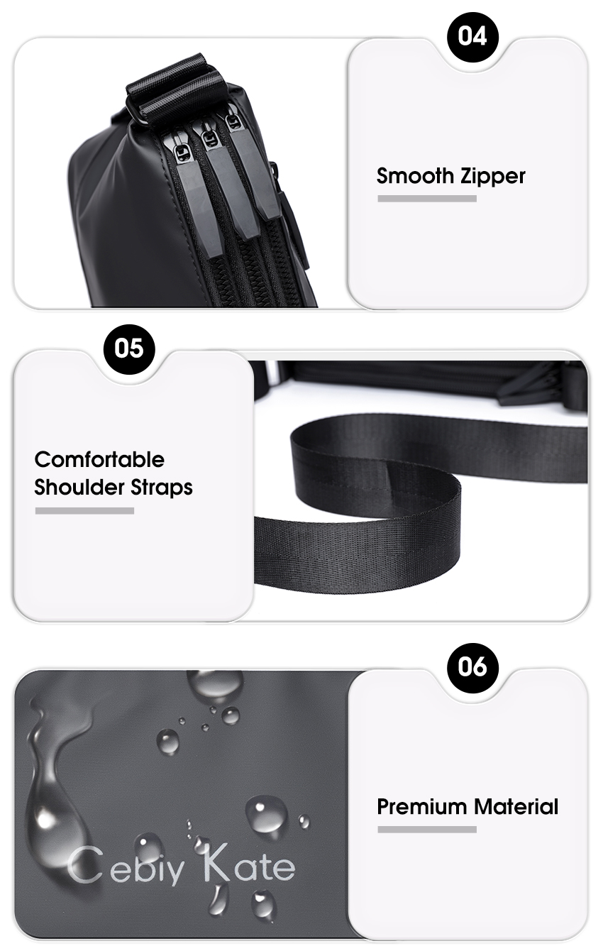 MENSPE Men Bags Fashion Shoulder Bag Cross Body Bag Leisure Messenger ...