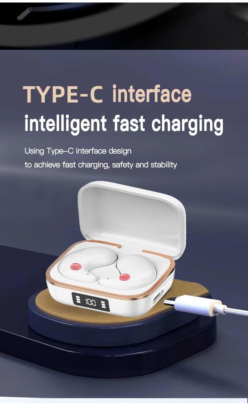 X55 PRO TWS Wireless Bluetooth 5.3 Earphones Sleeping Earbuds In-ear ...