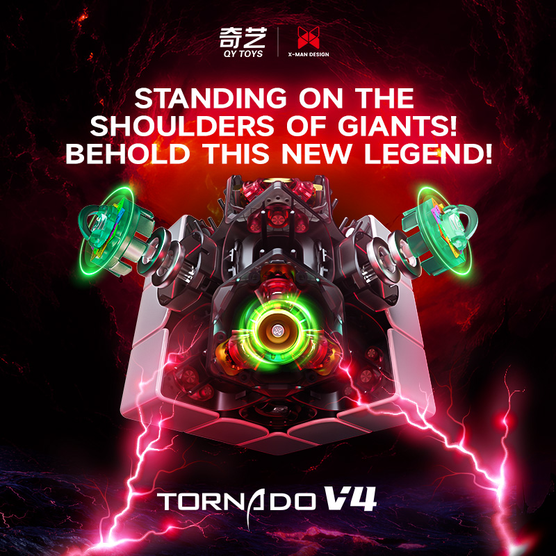 Tornado V4 M Qiyi X Man Tornado V4M Pioneer UV 3X3 Magnetic Speed Cube ...