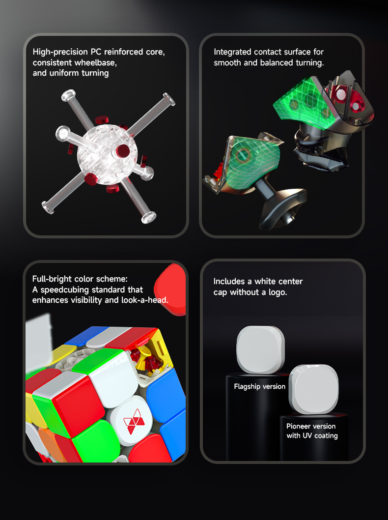 Tornado V4 M Qiyi X Man Tornado V4M Pioneer UV 3X3 Magnetic Speed Cube ...