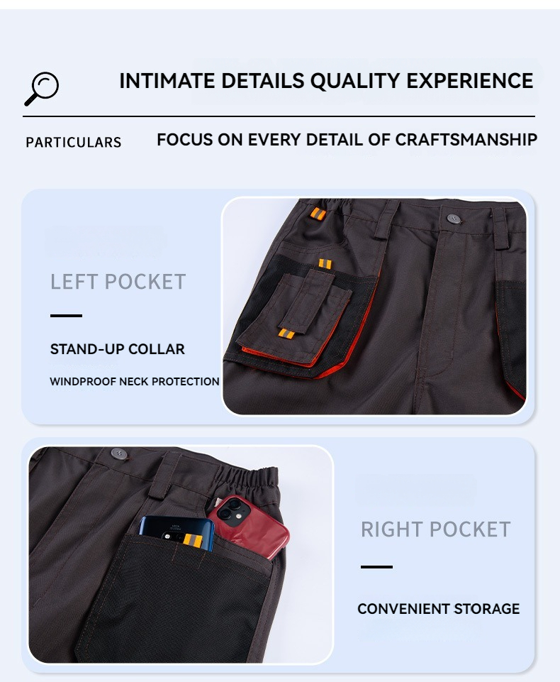 Work Pants Men Construction Functional Multi Pockets Cargo Pants for ...