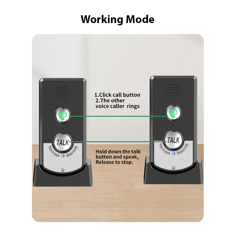 [Ready&COD] 2 Pack Intercoms Wireless for Home Voice Bidirectional ...