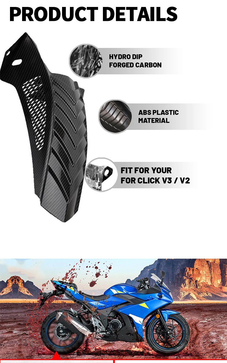 Motorcycle REAR TIRE HUGGER FOR HONDA CLICK V3/V2/125/HONDA CLICK 150 ...