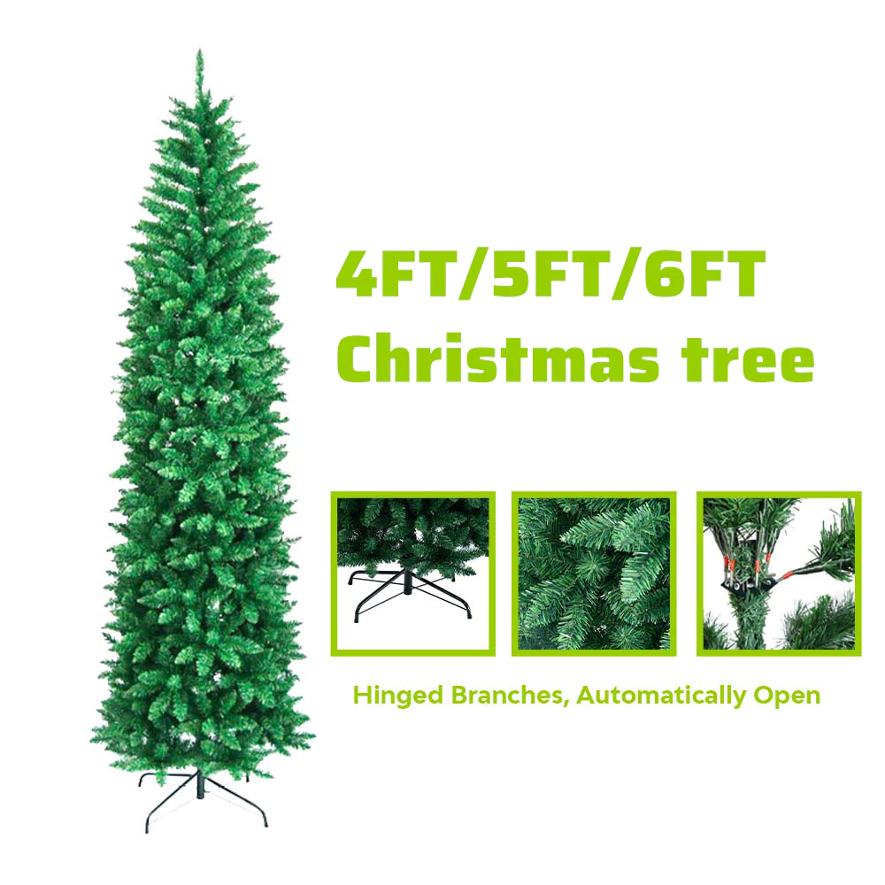 CT Life Christmas Tree 7/6/5ft/4ft Decorations For Home 2025 Slim ...