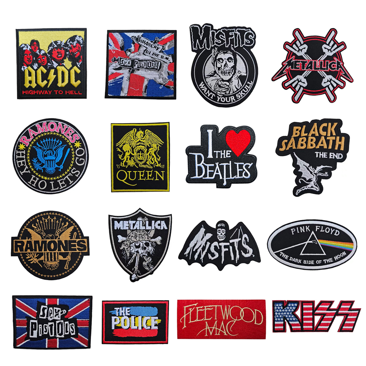 Custom Brand Logo Embroidery Patches Iron On Sew On Hats Design ...