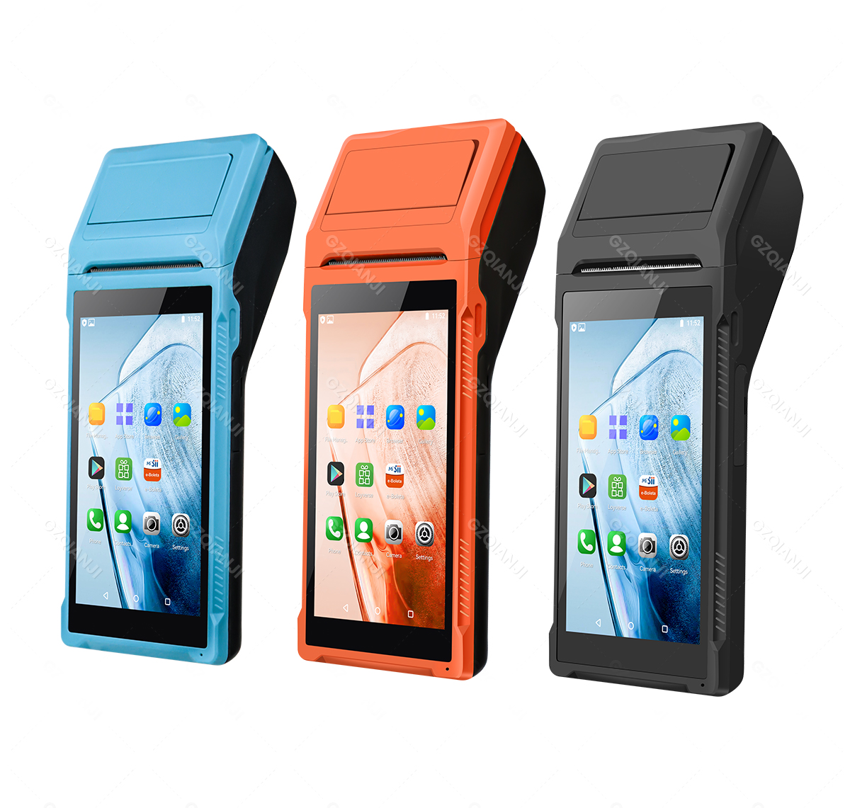 Handheld Android 8.1 POS Receipt Printer PDA Terminal Upgraded Version ...