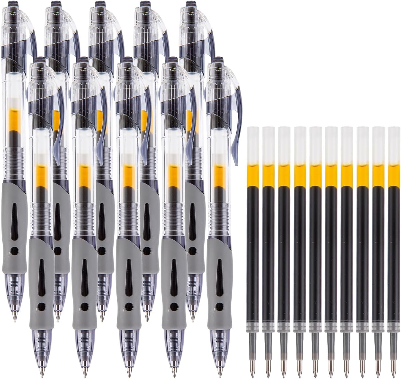 50 Pc Gel Pen 0.5mm Press Sign Pens Student Writing Stationery Ballpen ...