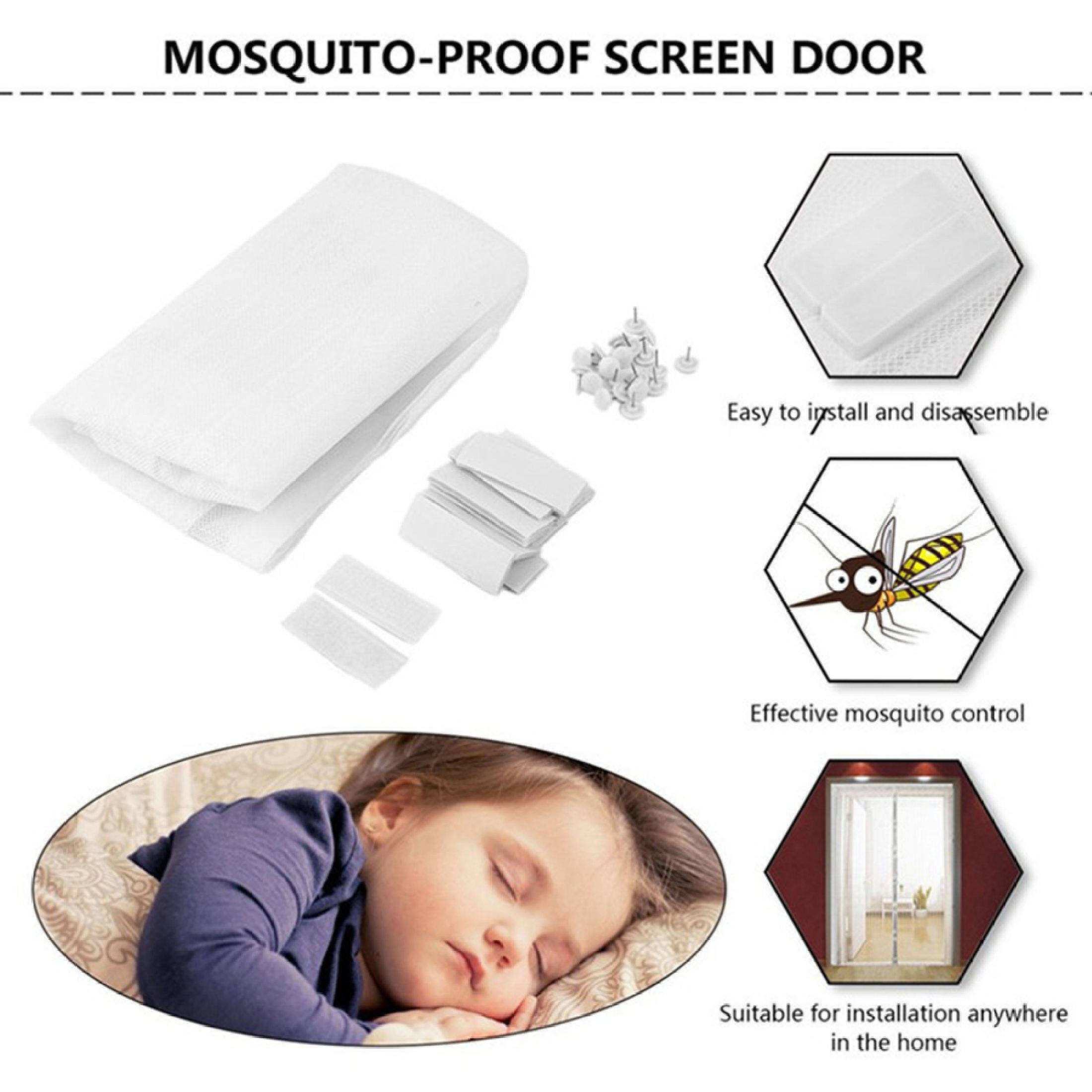 IFS Magnetic Door Screen Simple Anti Mosquito Curtain DIY Door ...