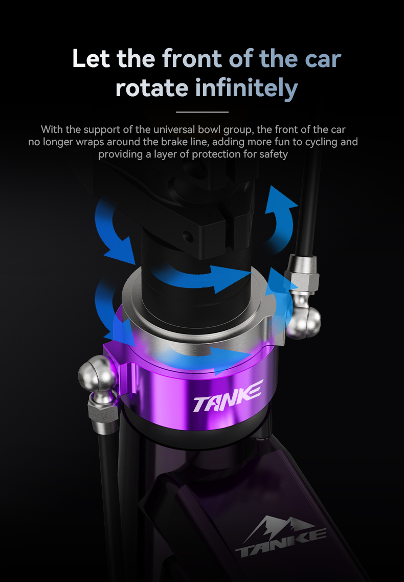 TANKE MTB Infinite Rotation oil Headset,Bicycle 360 ° Rotating Handle,AM/XC all terrain Stunt ...