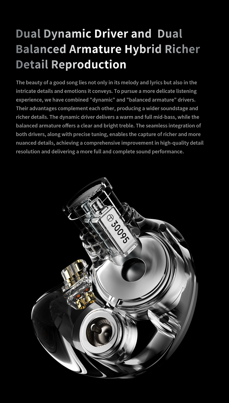 TRN V10 Pro In-Ear Earphones 2DD+2BA Hybrid Unit With Noise Cancelling ...