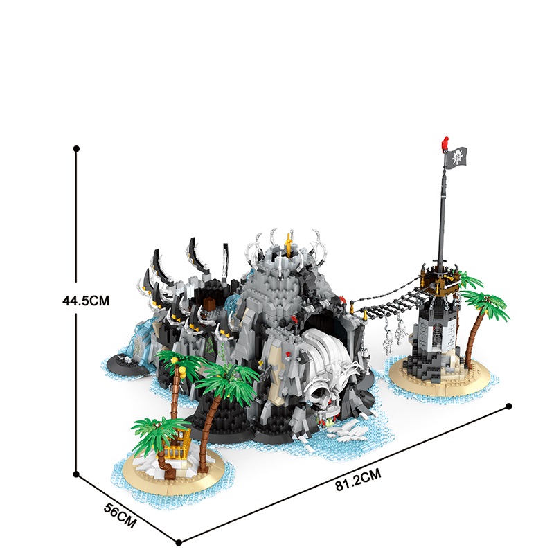 Revenge Pirate Ship(87cm)Building Blocks 3066 Pcs Reobrix Ship Bricks ...