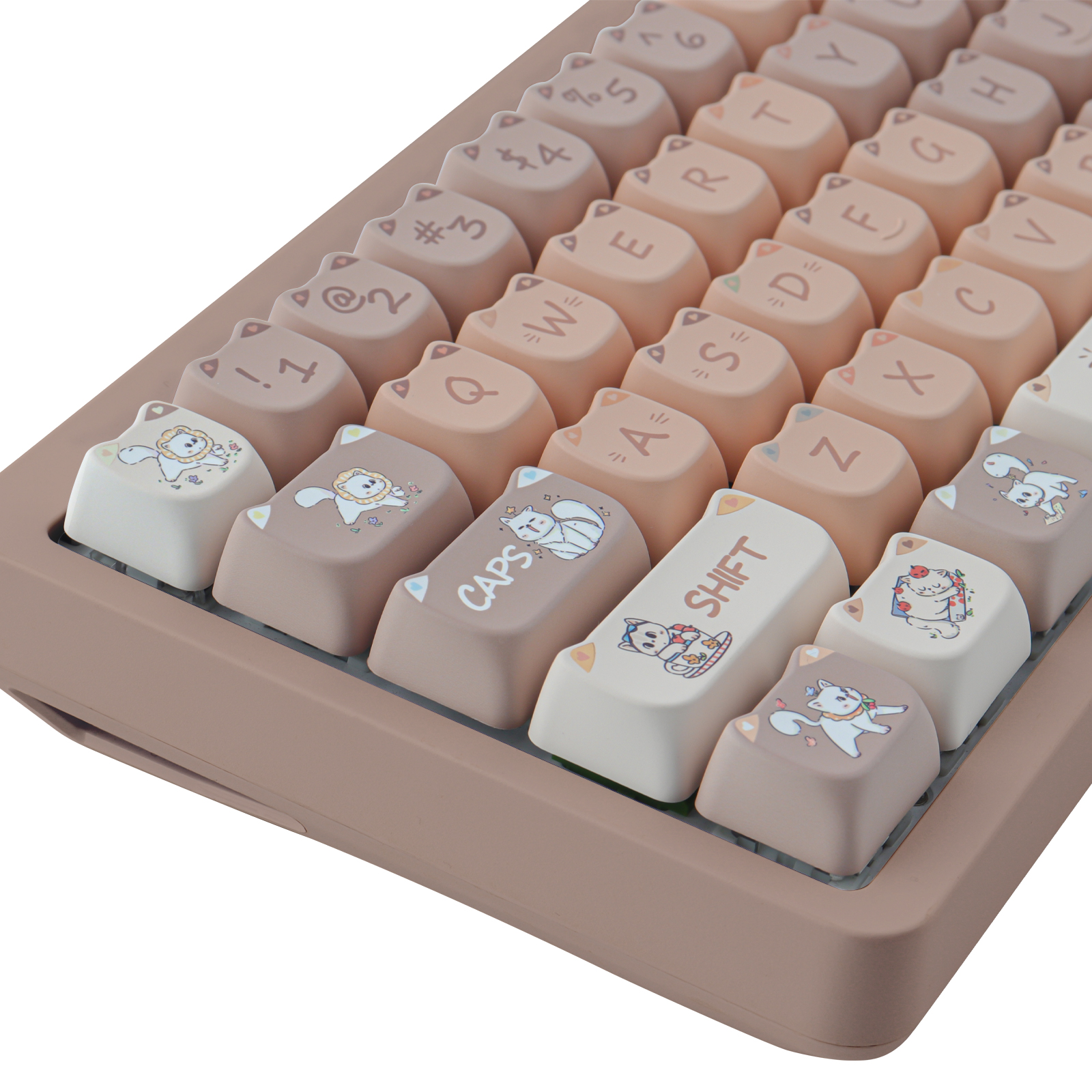 Naughty Cat keycaps 142 Keys keycaps MOA Profile DYE-SUB Personalized ...
