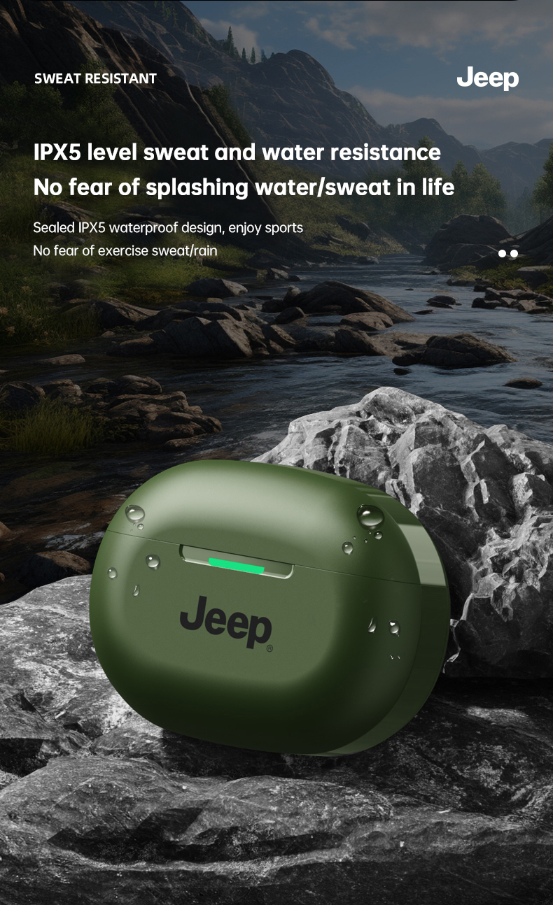 Jeep EW011 TWS True Wireless Bluetooth Earphones HiFi IPX5 Waterproof ...