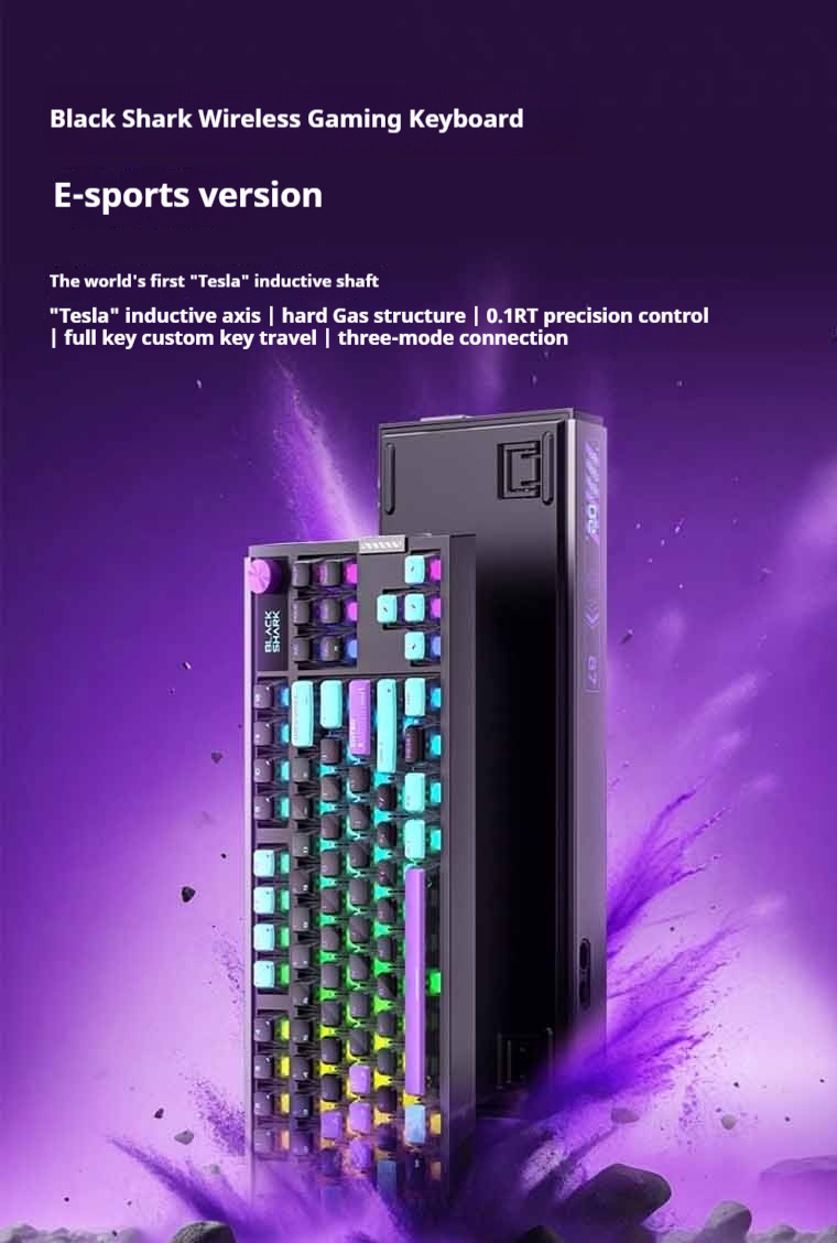 Black Shark BKB02 three mode wireless e-sports magnetic axis keyboard ...
