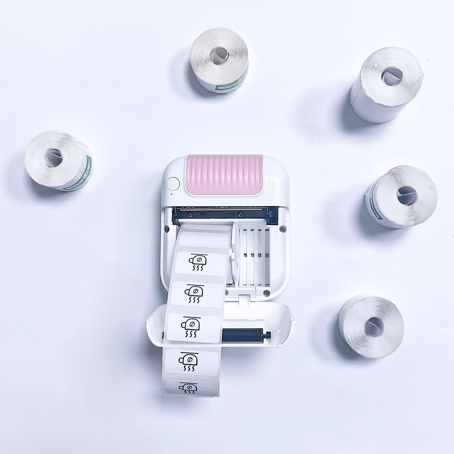 B2 Bluetooth Label Printer Portable Handheld Thermal Printer Barcode QR ...