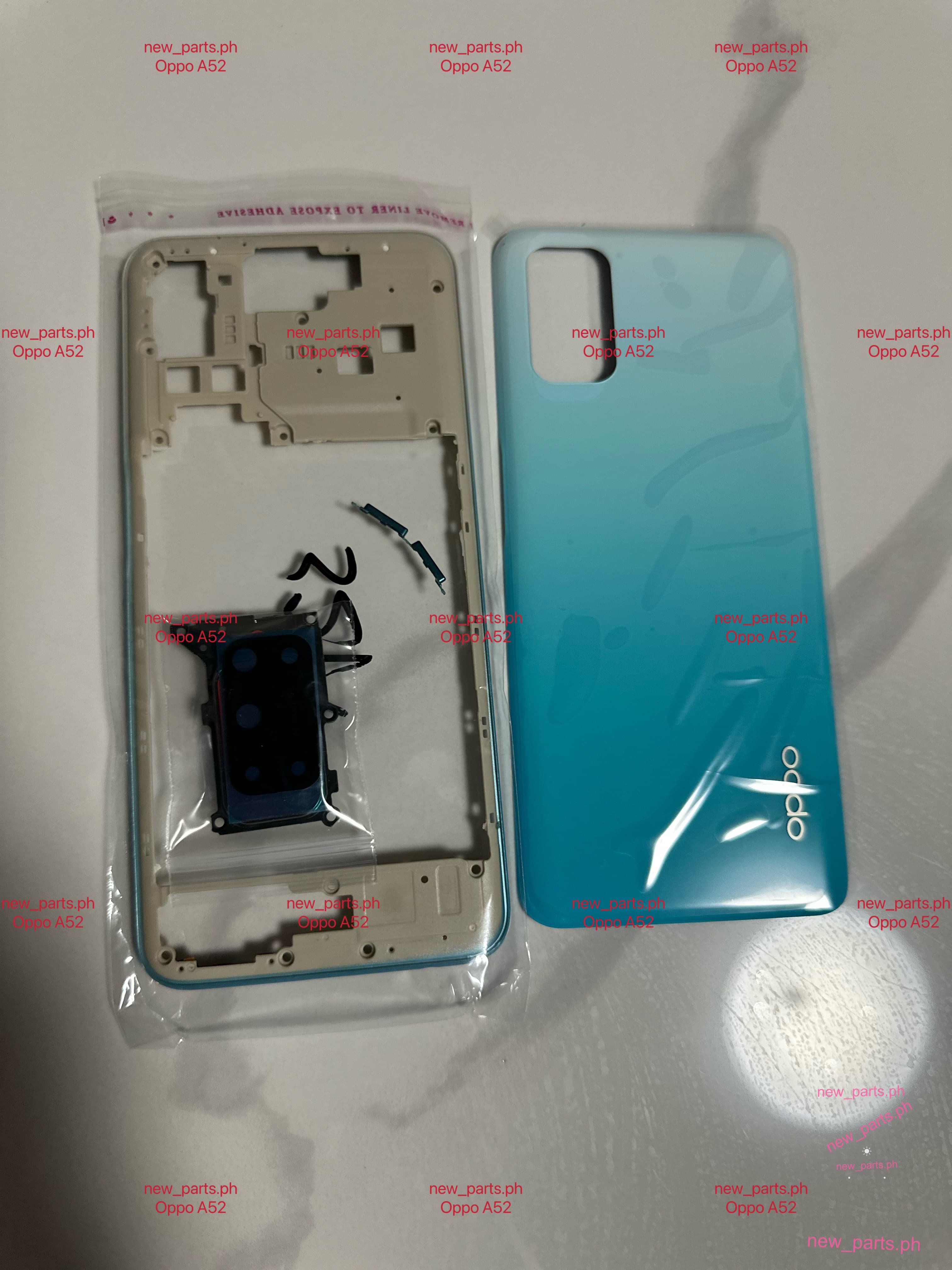 Back Battery Housing Cover For Oppo A52 & A92 With LCD Front MIDDLE ...