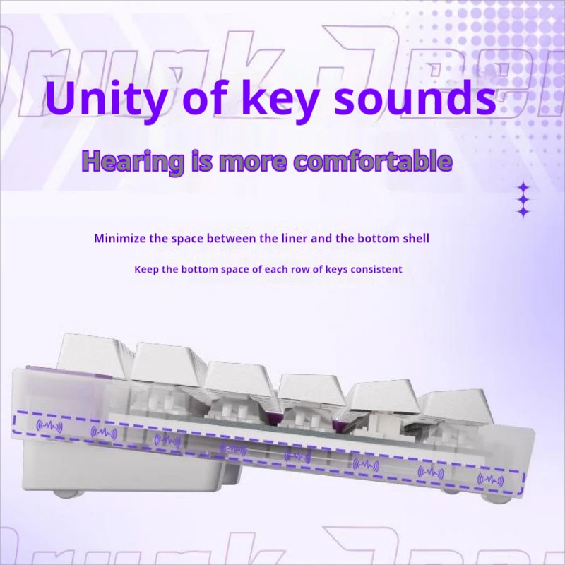 DrunkDeer G75 wired adjustable key range magnetic axis gaming keyboard ...