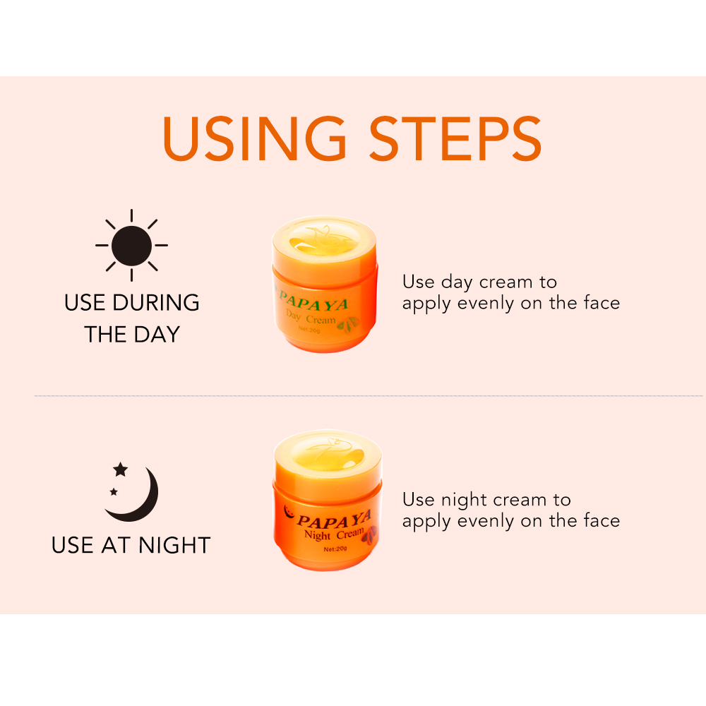 FEIQUE Organic Papaya & Vitamin E Whitening Cream with Glycerin and ...