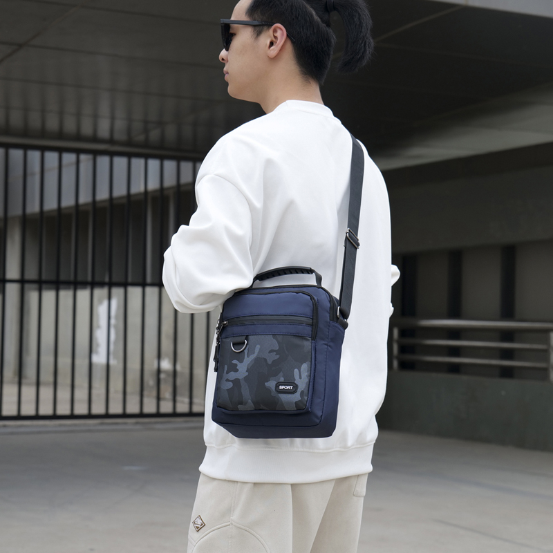 New Men's Shoulder Bag Fashion Large Capacity Multifunctional Messenger ...
