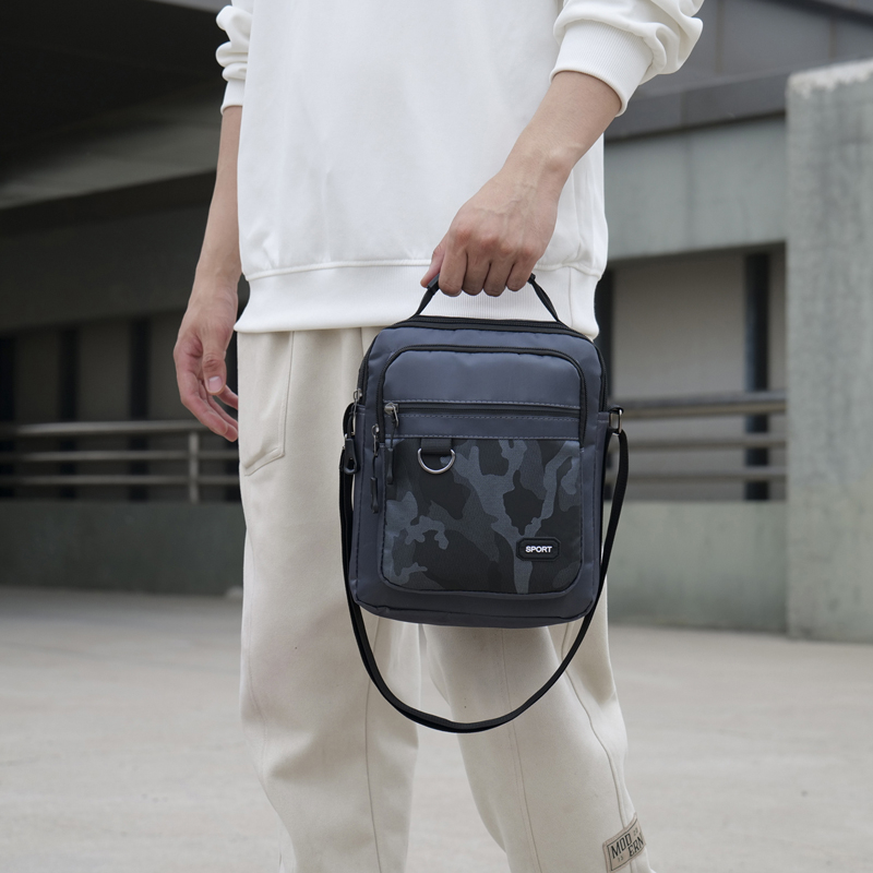 New Men's Shoulder Bag Fashion Large Capacity Multifunctional Messenger ...