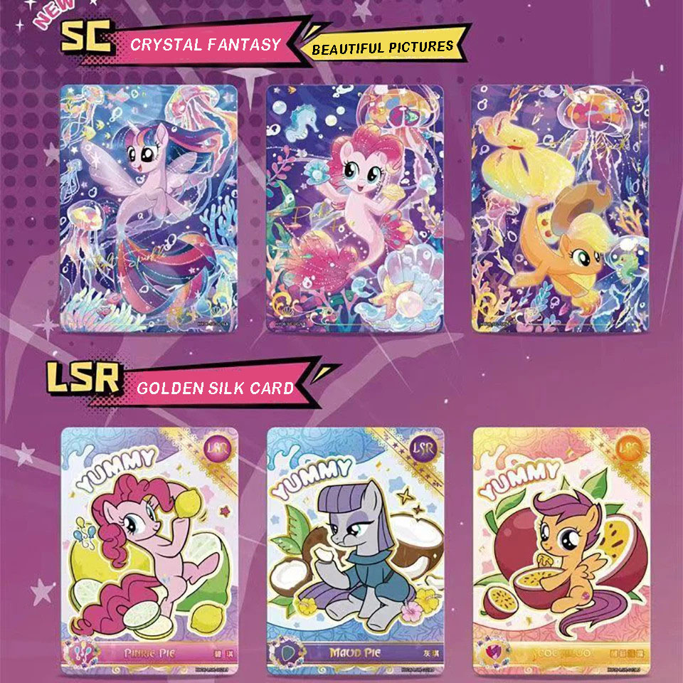 My Little Pony Card No.6 pinkie pie fluttershy Rare SC/SGR/LSR/UR Girls ...