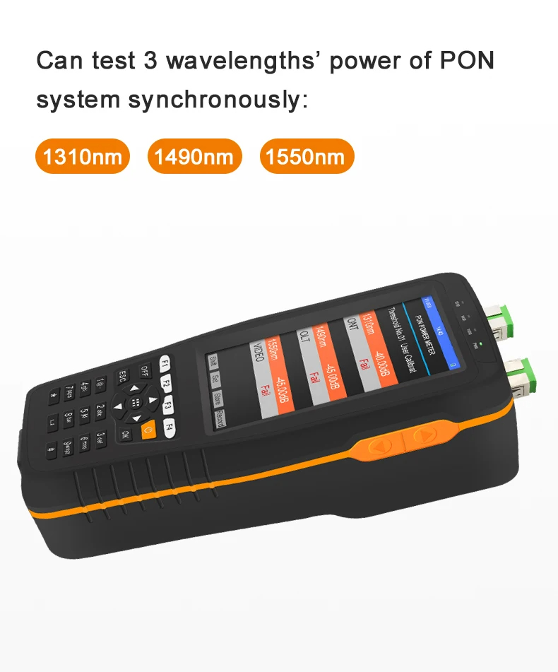 ⭐⭐⭐TM70B Handheld PON Fiber Optical Power Meter APC 1310/1490/1550nm ...
